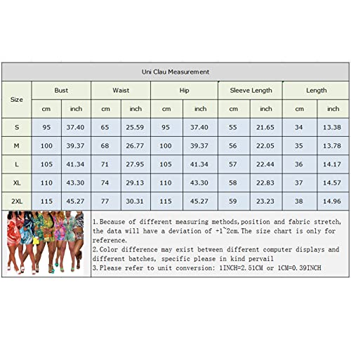 Uni Clau Women Two Piece Tracksuit Causal Printed Long Sleeve Button Down Blouse Short Pants Jogging Sets Green S
