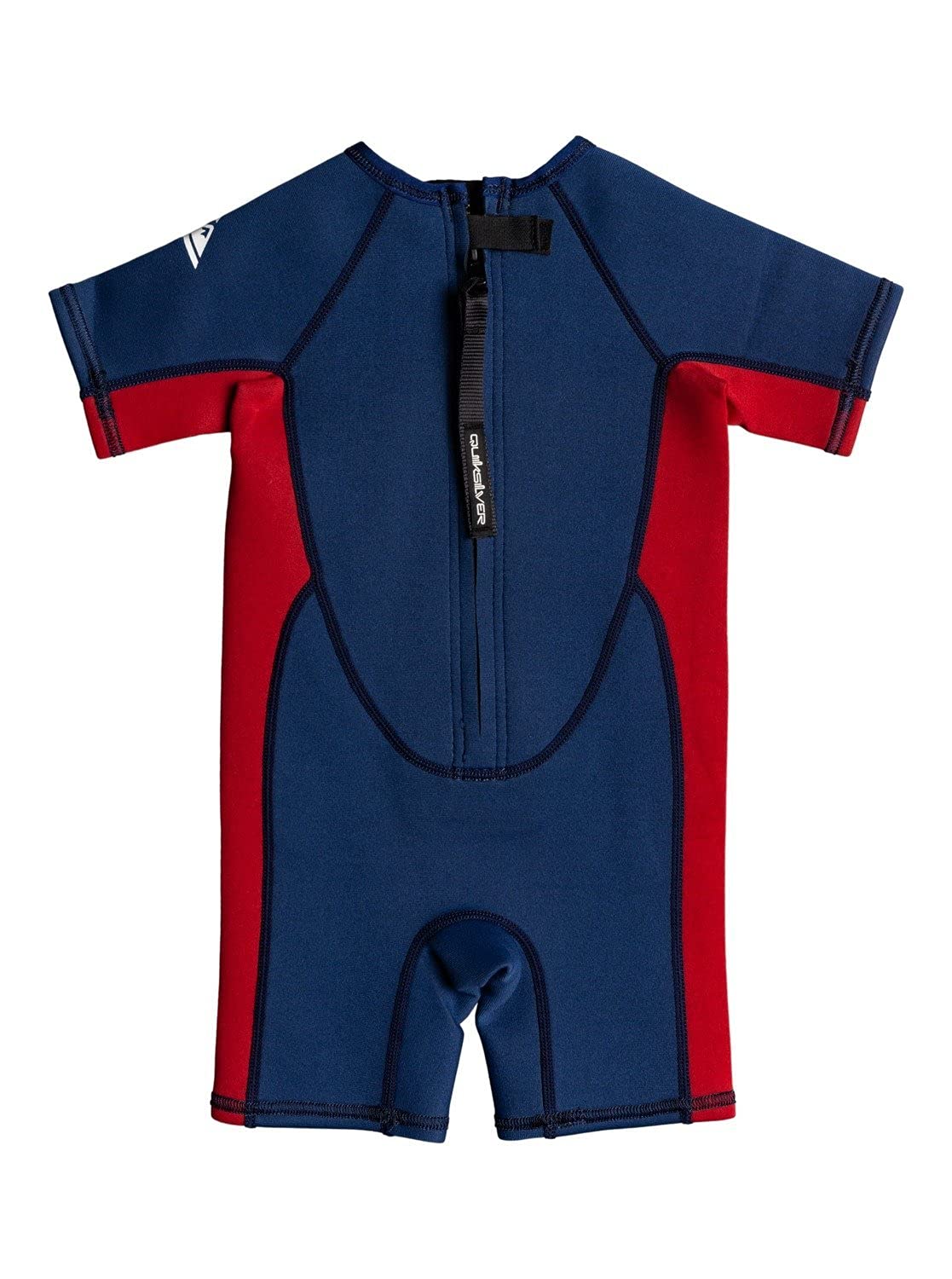 Quiksilver Youth 1.5mm Toddler Short Sleeve Back Zip Springsuit - Insignia/High Risk | 3T