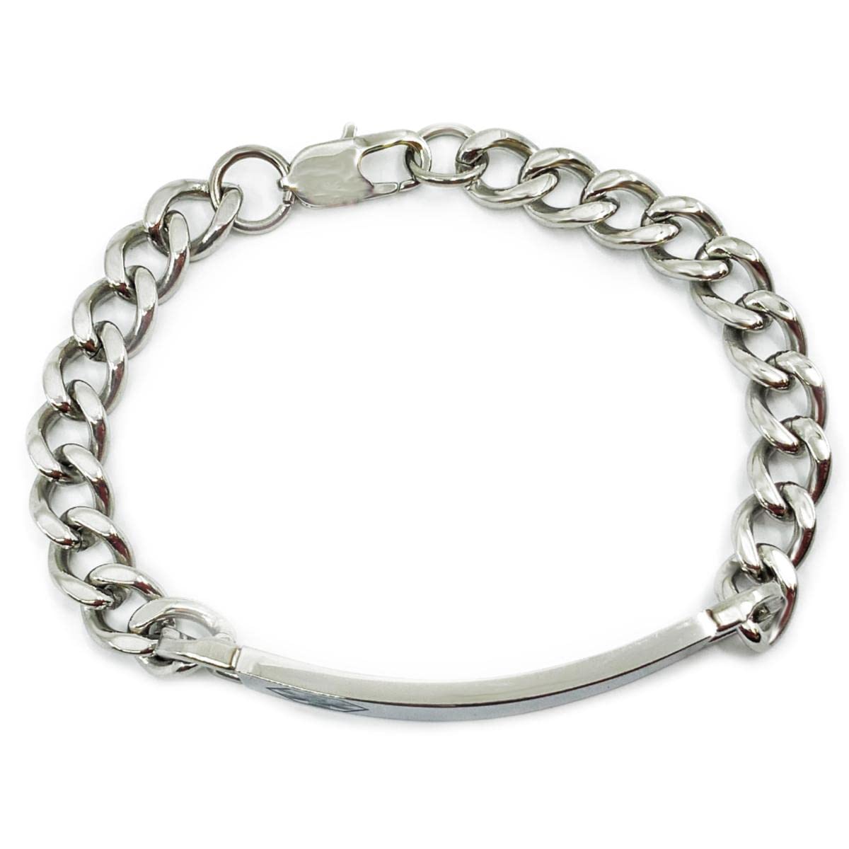 Medical Alert Bracelet - Medical Alert Bracelet for Men - Stainless Steel Traditional Style - Custom Engraved Sizes 7.0" - 9.0"