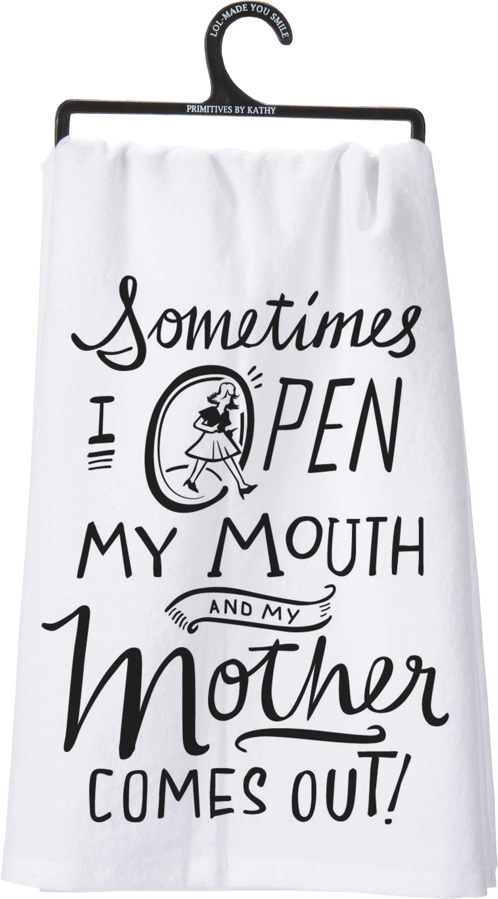 Primitives by Kathy Mom Towel Set - OMG My Mother Was Right and Open My Mouth and My Mother Comes Out