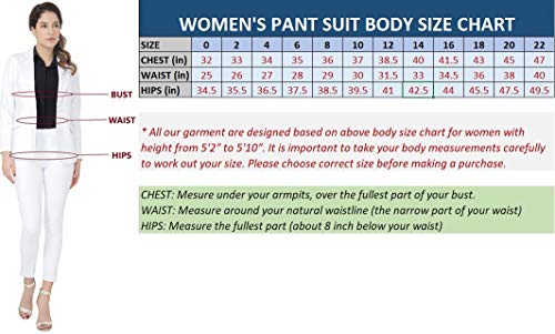 Marycrafts Women's Business Blazer Pant Suit Set for Work (Black, Numeric_12)