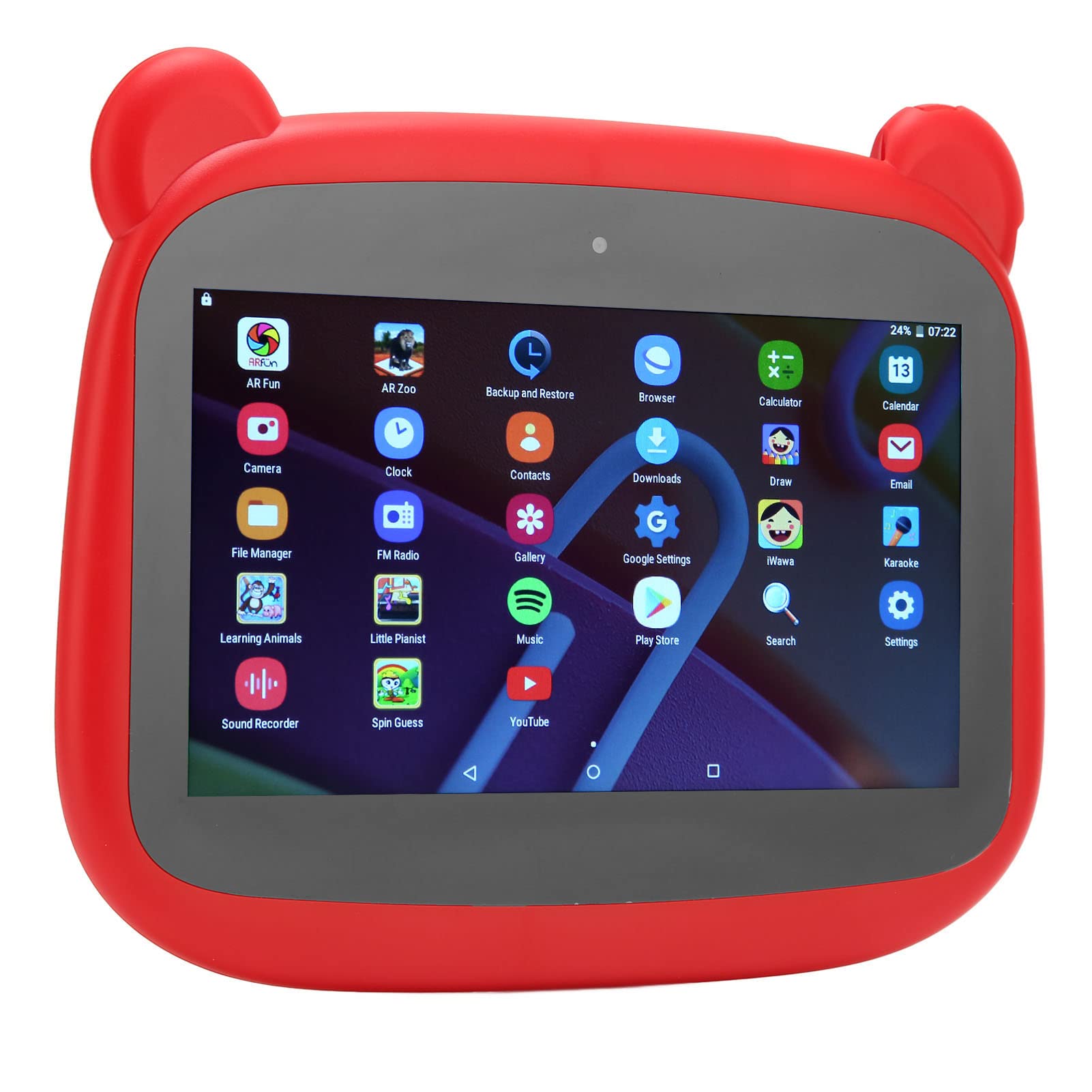 MAVIS LAVEN Kids Tablet, US Plug 100β240V Dual Camera Octa Core 5000mAh HD Tablet for Ebook (US Plug)