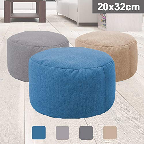 KXDTZ Mall Round Beanbag Sofas Cover Waterproof Gaming Bed Chair Seat Bean Bag Solid Color Lounger Chair Sofa (Color : Black)