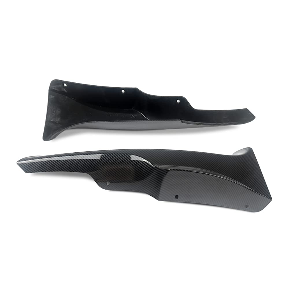 MIC Front Bumper Lip Splitter Protector Cover Compatible with E92/E93 Pre-LCI 2006-2010 M Sport,ABS Plastic (Carbon Fiber Style)