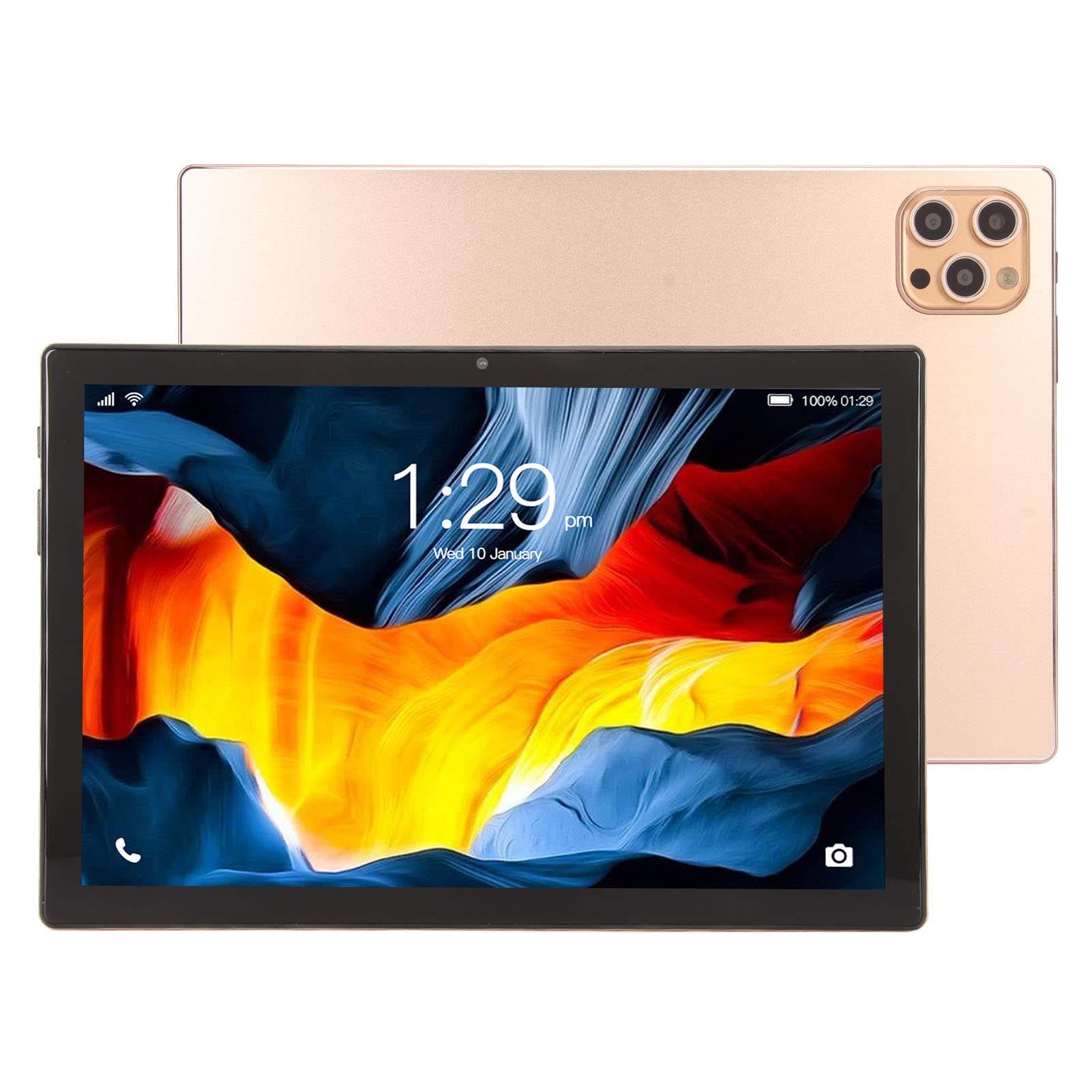 MAVIS LAVEN Office Tablet, 8GB RAM 256GB ROM Gaming Tablet 10.1 Inch FHD Dual Camera Octa Core CPU 5G WiFi 4G LTE for Travel (US Plug)