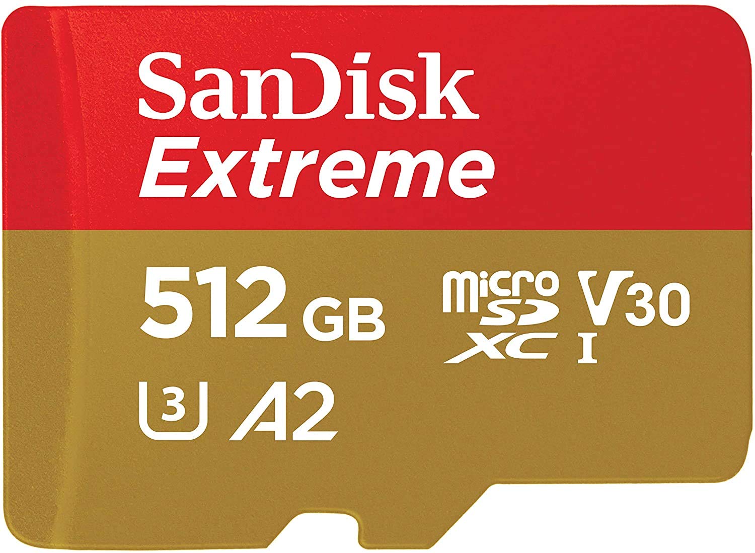 SanDisk Extreme 512GB Micro SD Memory Card for GoPro Works with GoPro Hero 10 Black Camera UHS-1 U3 / V30 A2 4K Class 10 SDSQXAV-512G-GN6MN Bundle with 1 Everything But Stromboli MicroSD Card Reader