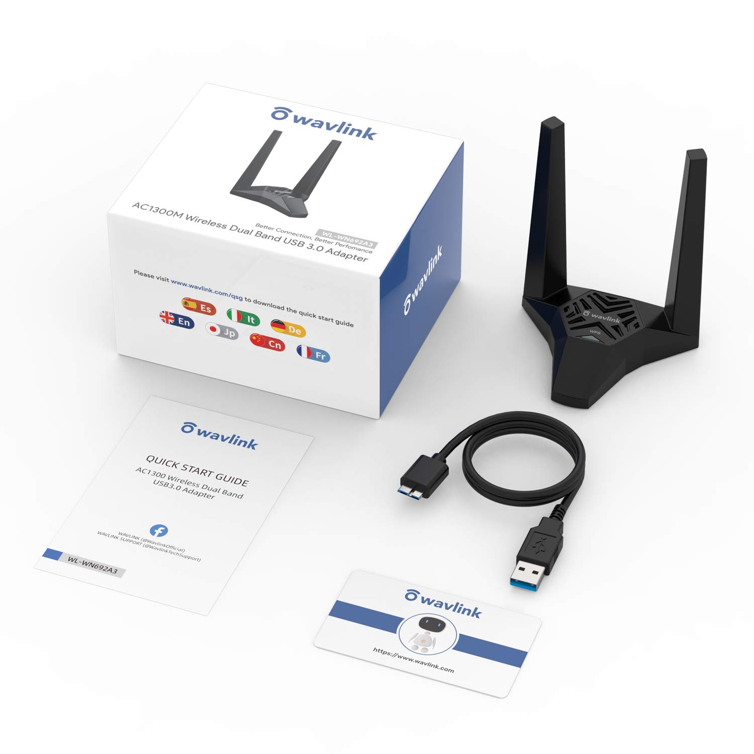 WAVLINK AX3000 PCIe WiFi Adapter, Next-Gen WiFi 6E Tri-Band with Bluetooth 5.2, Up to 3000Mbps with 6GHz, MU-MIMO, OFDMA, Ultra-Low Latency for Desktop PC, Supports Windows 11, 10 (64bit)