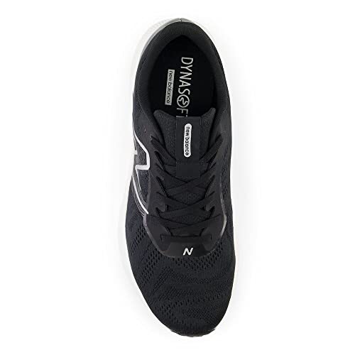 New Balance Men's DynaSoft Pro Run V2 Shoe, Black/White/Light Silver Metallic, 15 Wide