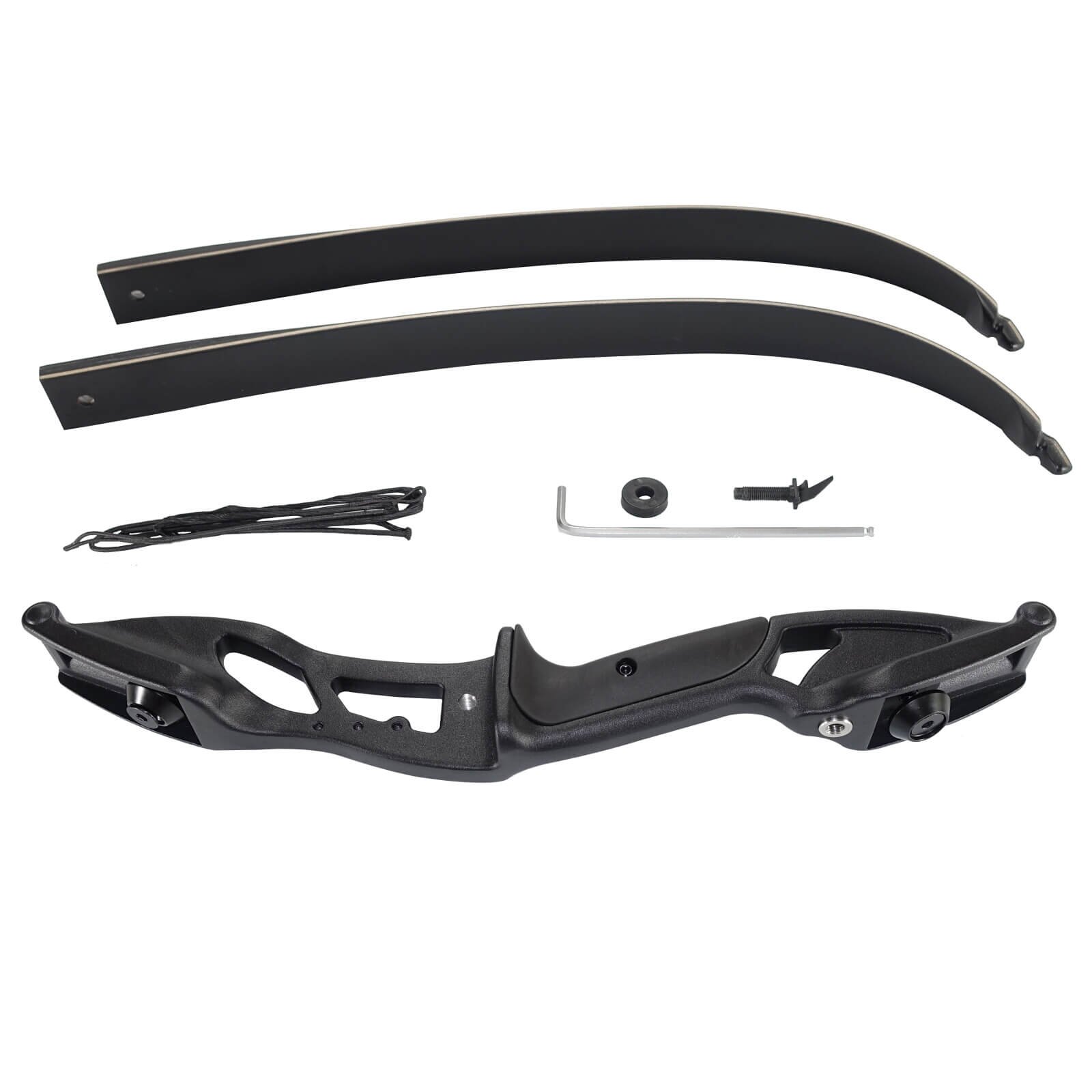 Mandarin Duck Phantom 56" Take Down Recurve Bow - Right Handed Hunting Arrow Rest, 45lb