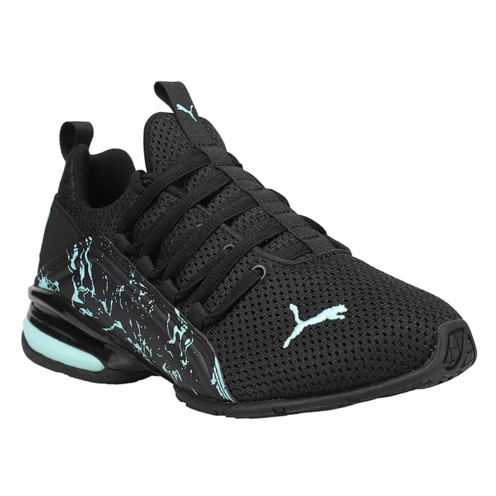 Puma Womens Axelion Marble Training Sneakers Shoes - Black - Size 7.5 M