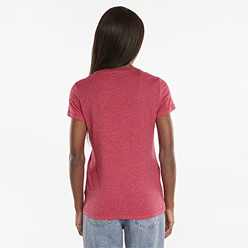 PUMA Women's Essentials Tee, Persian RED Heather, Large