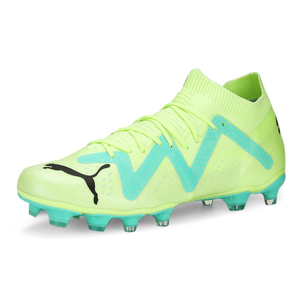 PUMA Womens Future Match Firm Ground/Ag Soccer Cleats Cleated, Firm Ground, Turf - Yellow - Size 8 M