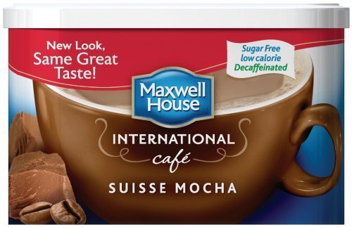 Maxwell House International Coffee Decaf Sugar Free Suisse Mocha Cafe, 4-Ounce Cans (Pack of 8) by Maxwell House