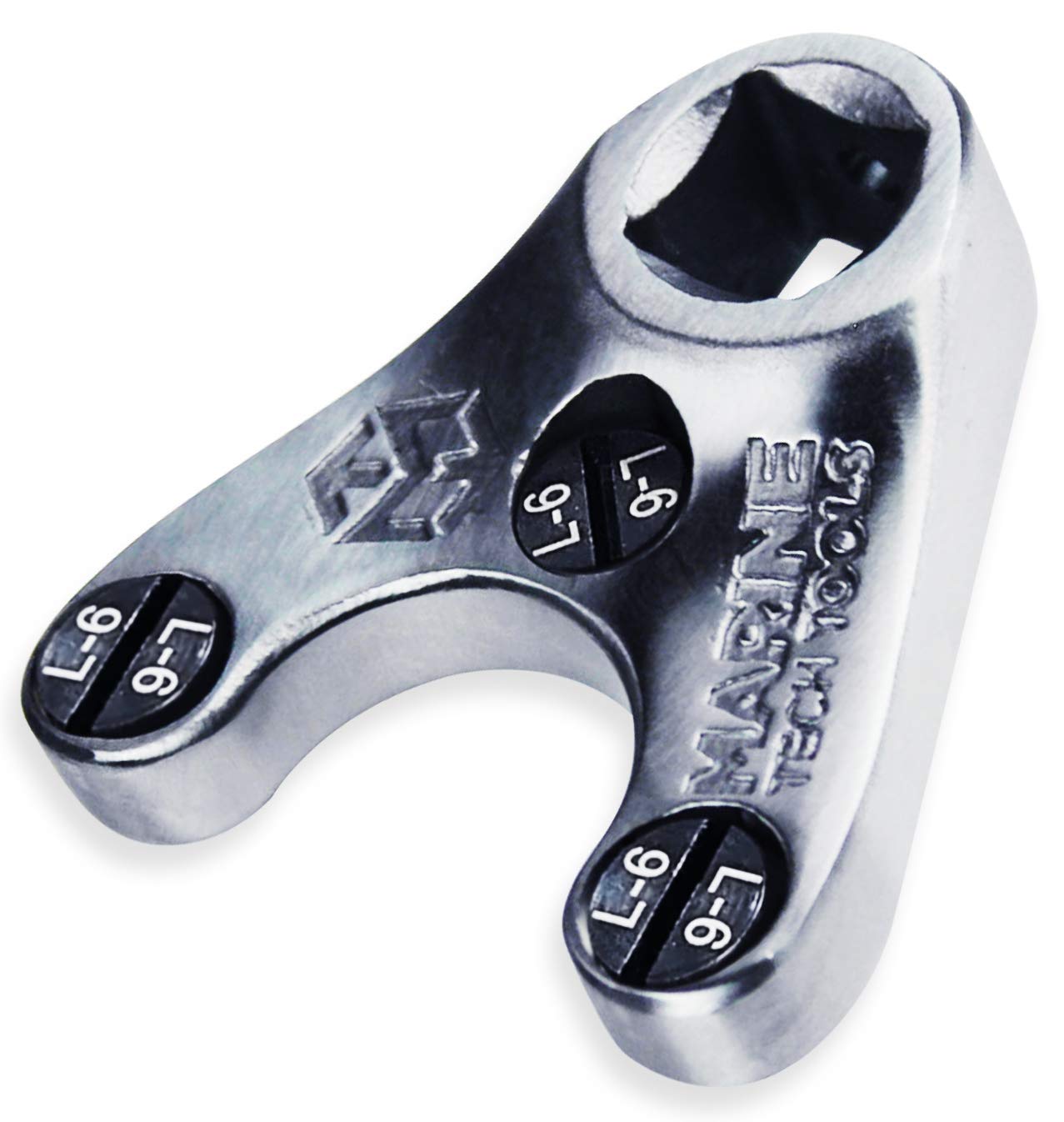 Marine Tech Tools 40mm Pin Wrench (AMT0018) with L-6 Pins, Outboard Trim Pin Wrench, Mercury Verado Trim Cap Removal Wrench, Boat Tools, Fits on Mercury Verado 175-350HP