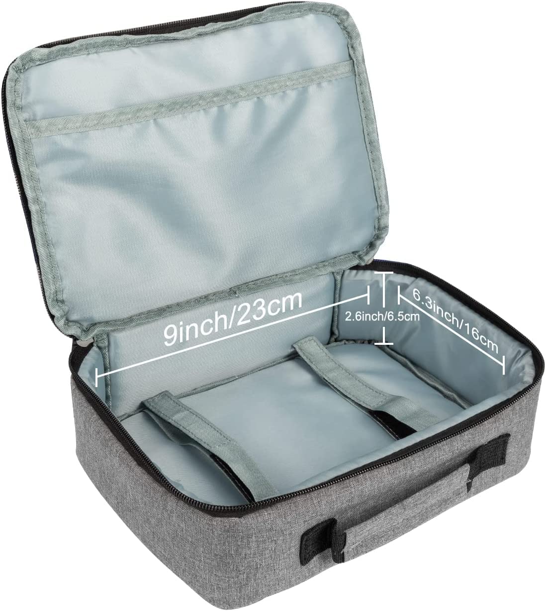 Projector CarryingCase , Compatible with Projector Bag with Accessories Pockets, Grey12 x 7.5 x 4 Inches
