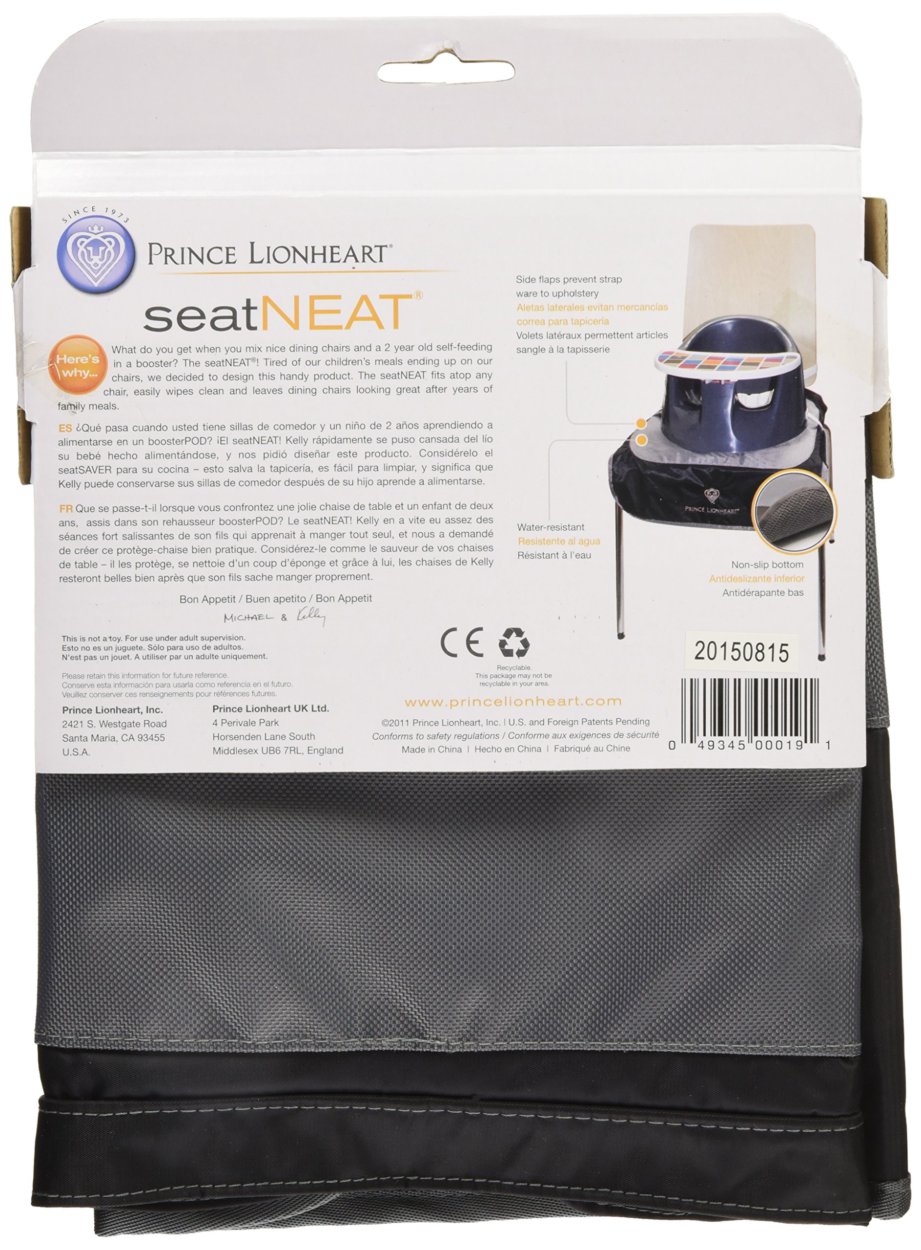 Prince Lionheart Seat Neat, Black/Grey