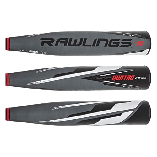 Rawlings 2022 Quatro PRO USSSA Baseball Bat | -10 | 2 Pc. Composite | 29 inch | UT2Q10