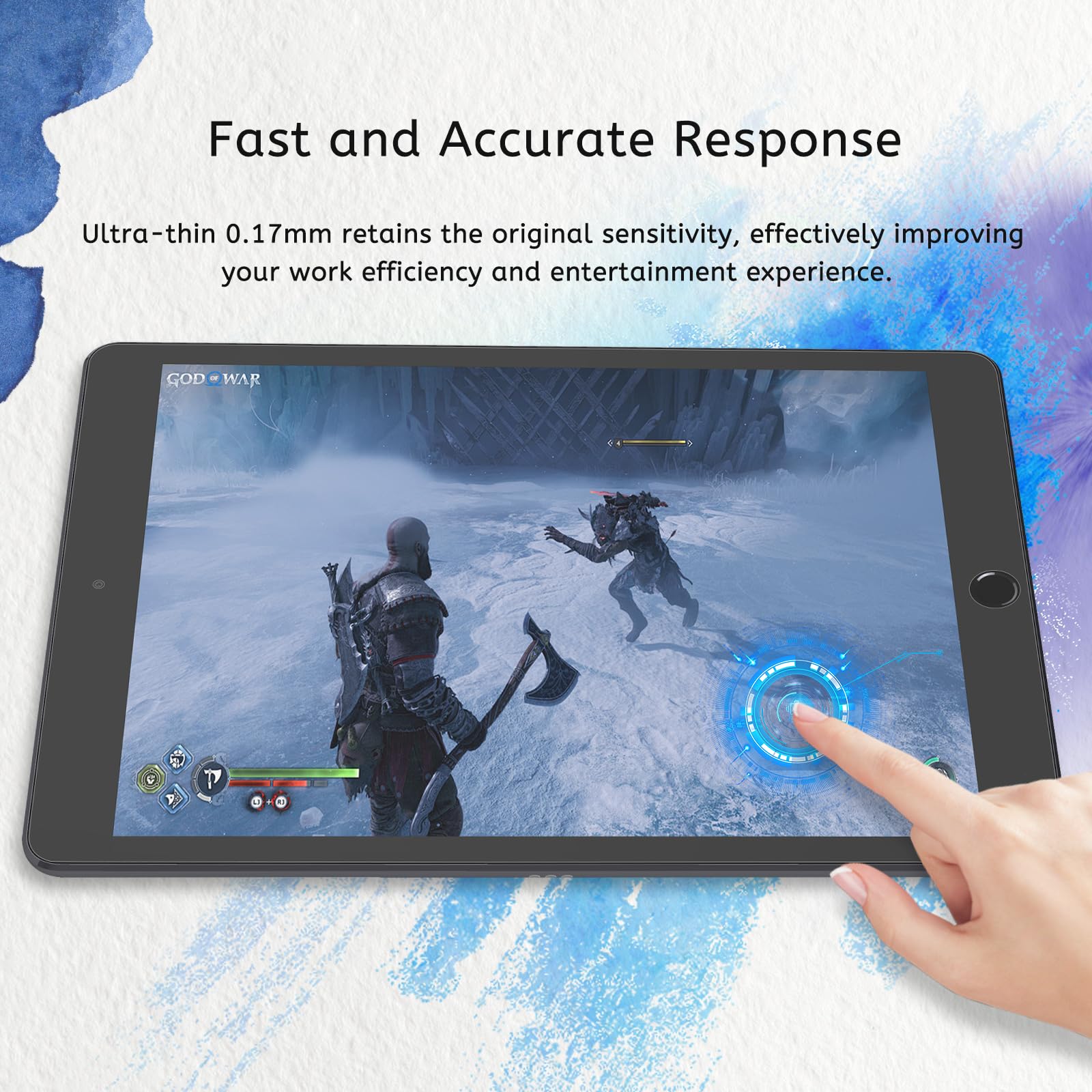MOBDIK [2 Pack Paper Screen Protector Compatible with iPad 6th/5th Generation 9.7 inch, Crafted for Natural Writing, Anti Glare with Easy Installation Kit, Compatible with iPad 9.7&iPad Pro 9.7