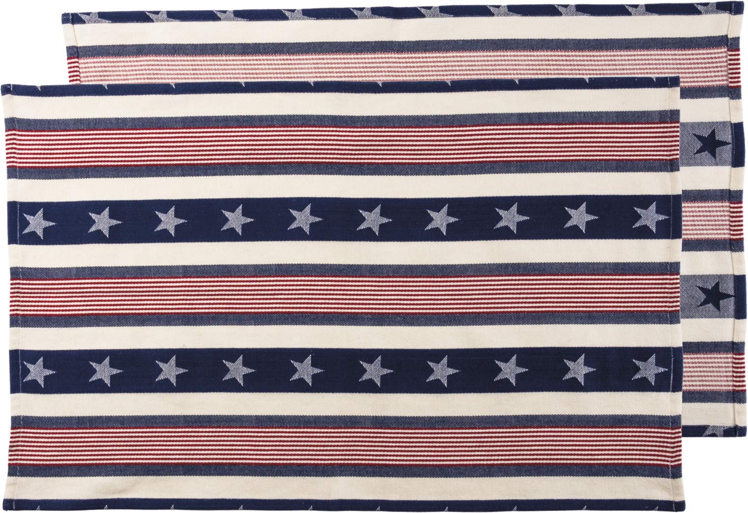 Primitives by Kathy 32744 Patriotic Dish Towel, 18 x 28-Inches, Stars & Stripes