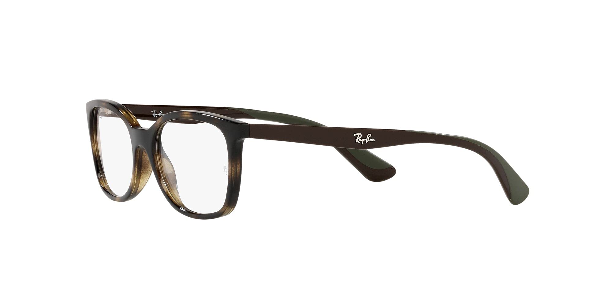 Ray-Ban Junior Kids' RY1586 Square Prescription Eyewear Frames, Havana/Demo Lens, 49 mm