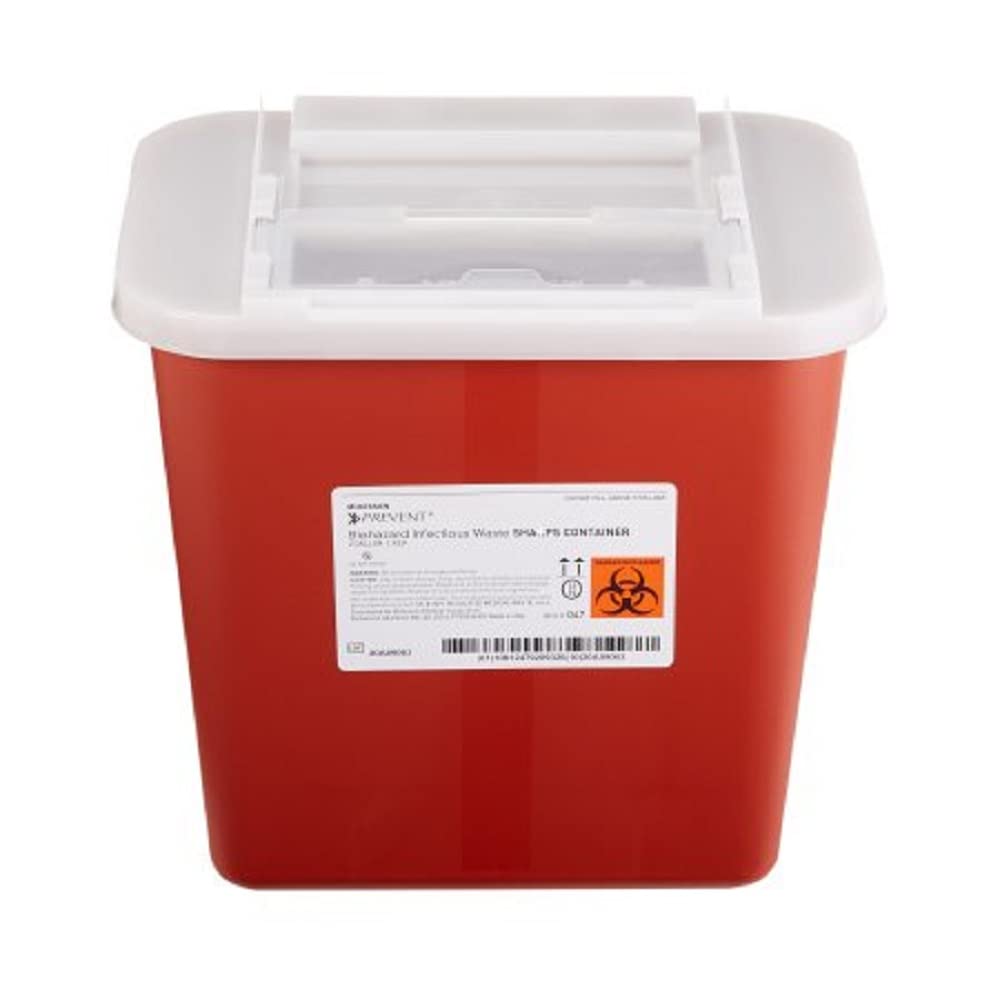 McKesson Multi Purpose Sharps Container Medi-Pak 2-Piece 2 Gallon