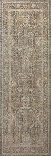 Loloi Chris Loves Julia x Rosemarie Collection ROE-01 Area Rug 7'-10" x 10' Sage/Blush Rectangular