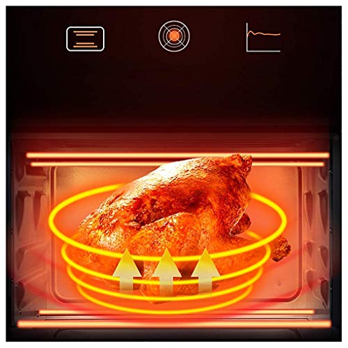 Mini Oven 23 L,Electric Oven 1300 W Adjustable Temperature 70-250 ℃ and 60 Minutes Timer with 3 Heating Functions for Baking Cooking Grill Toaster Oven Happy Life