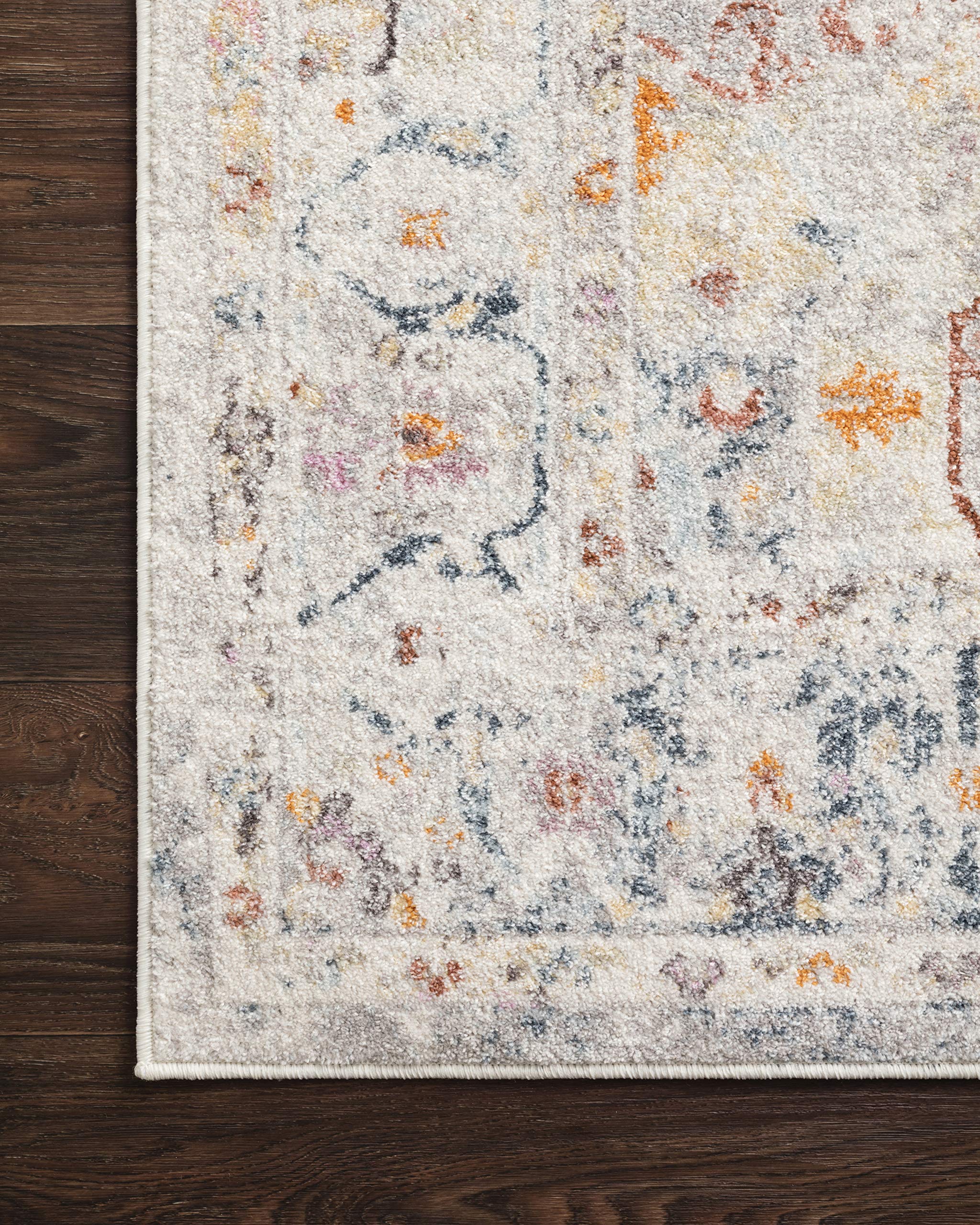 LOLOI II Clara Collection CLA-04 Lt Grey/Multi 2'-5'' x 7'-7'' Runner Rug