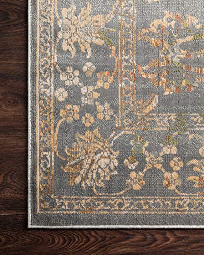 Loloi II Isadora Collection ISA-05 Silver/Silver, Transitional 8'-0" x 10'-0" Area Rug