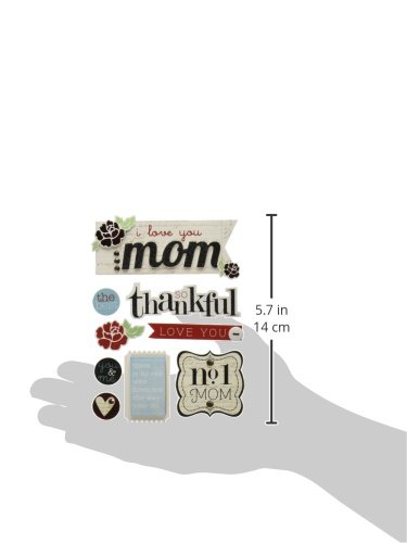 me & my BIG ideas Soft Spoken Themed Embellishments, Mom