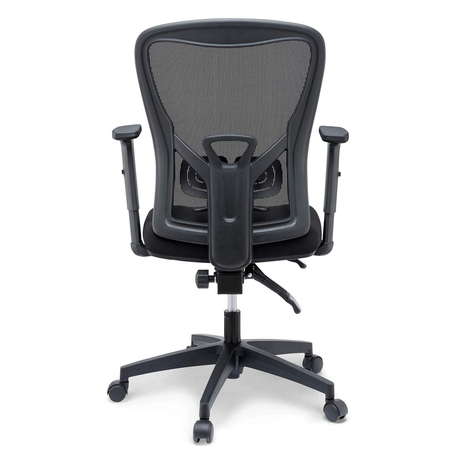 Modway Define Mesh Ergonomic Office Desk Chair in Black