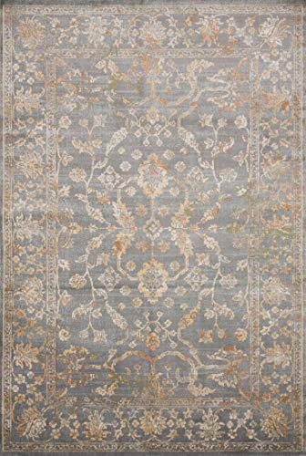 Loloi II Isadora Collection ISA-05 Silver/Silver, Transitional 8'-0" x 10'-0" Area Rug