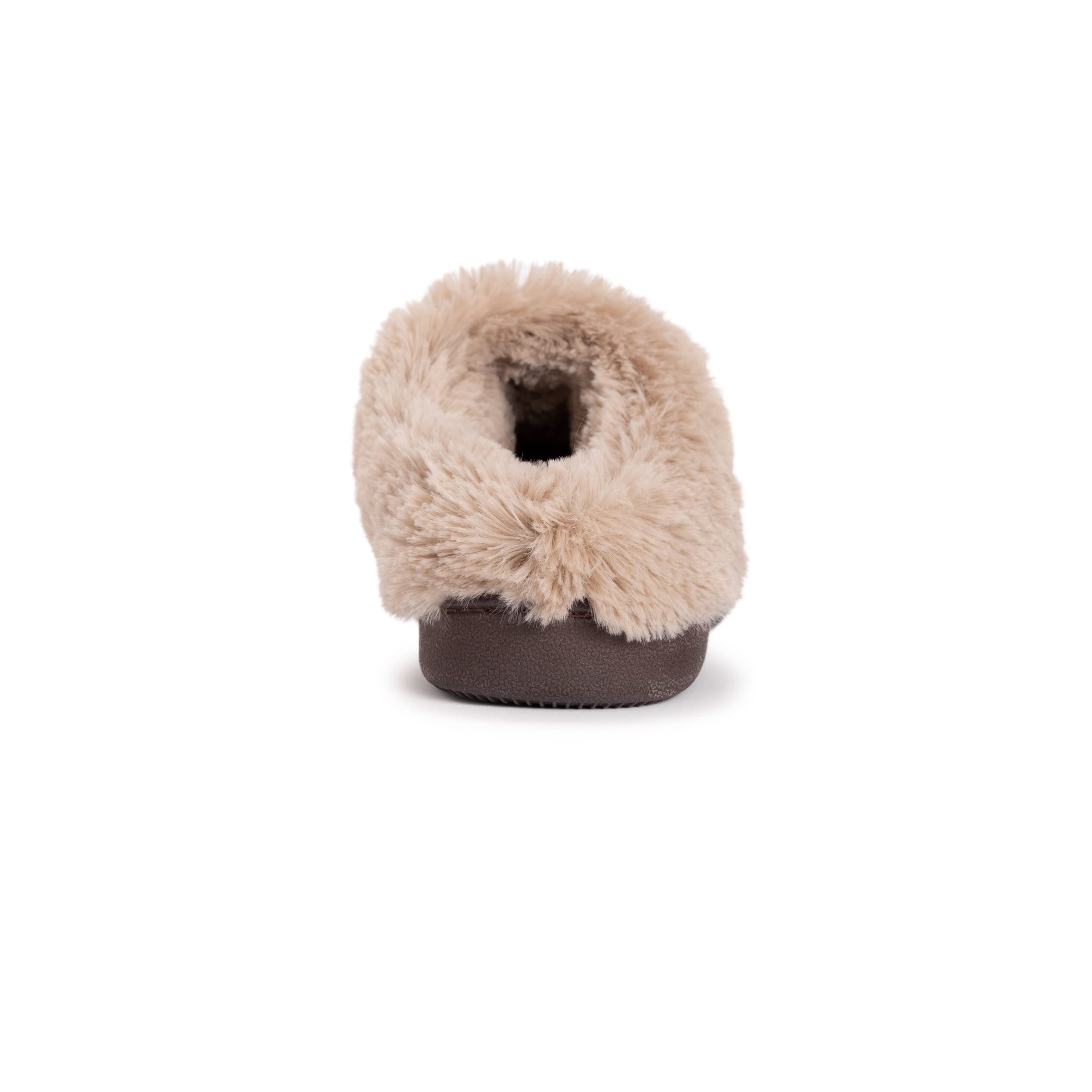 MUK LUKS Women's Suzanne Clog Slippers, Ivory, 9-10