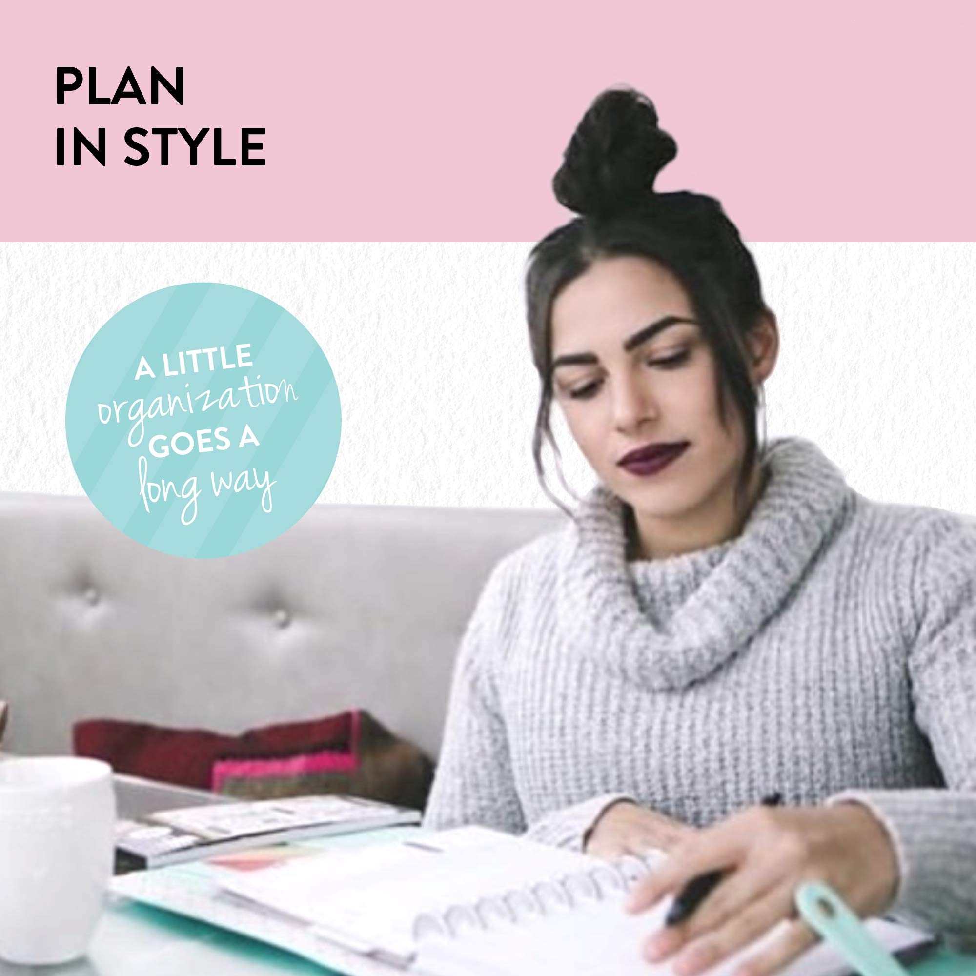 me & my BIG ideas Metal Expander Discs, Bright Pink - The Happy Planner Scrapbooking Supplies - Add Extra Pages, Notes & Artwork - Create More Space for Notebooks, Planners & Journals - Expander Size
