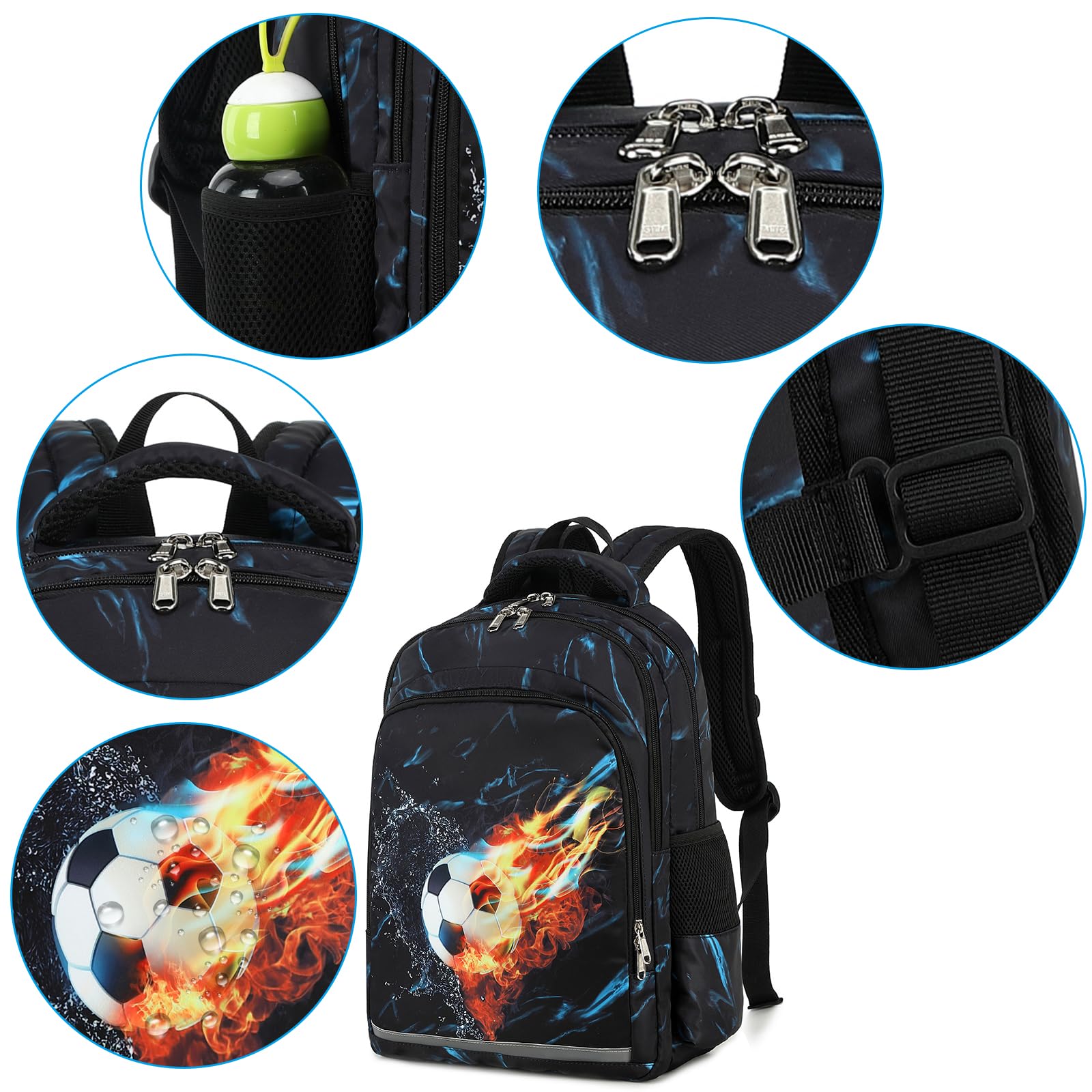 LEDAOU Kids School Backpack with Lunch Box for Girls Bookbag School Bag Preschool Kindergarten Toddler Backpack Tie Dye (Rainbow A)