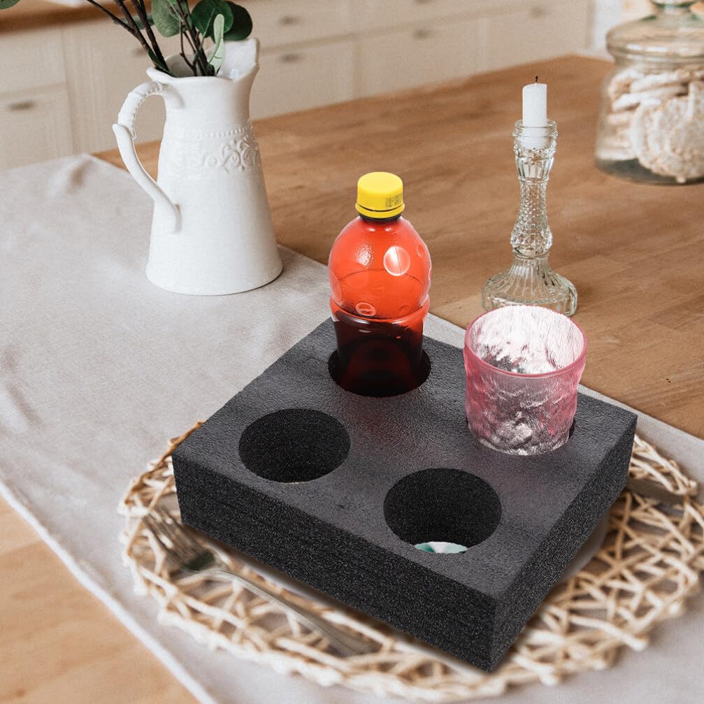 Mobestech 2 Pcs Cup Holder Tray Cupholder Tray Foam Cup Holder Beverage Cup Holder Coffee Mug Holder Stand Disposable Trays Takeout Packing Tray Drink Holder Drinks Tray Cup Carrier