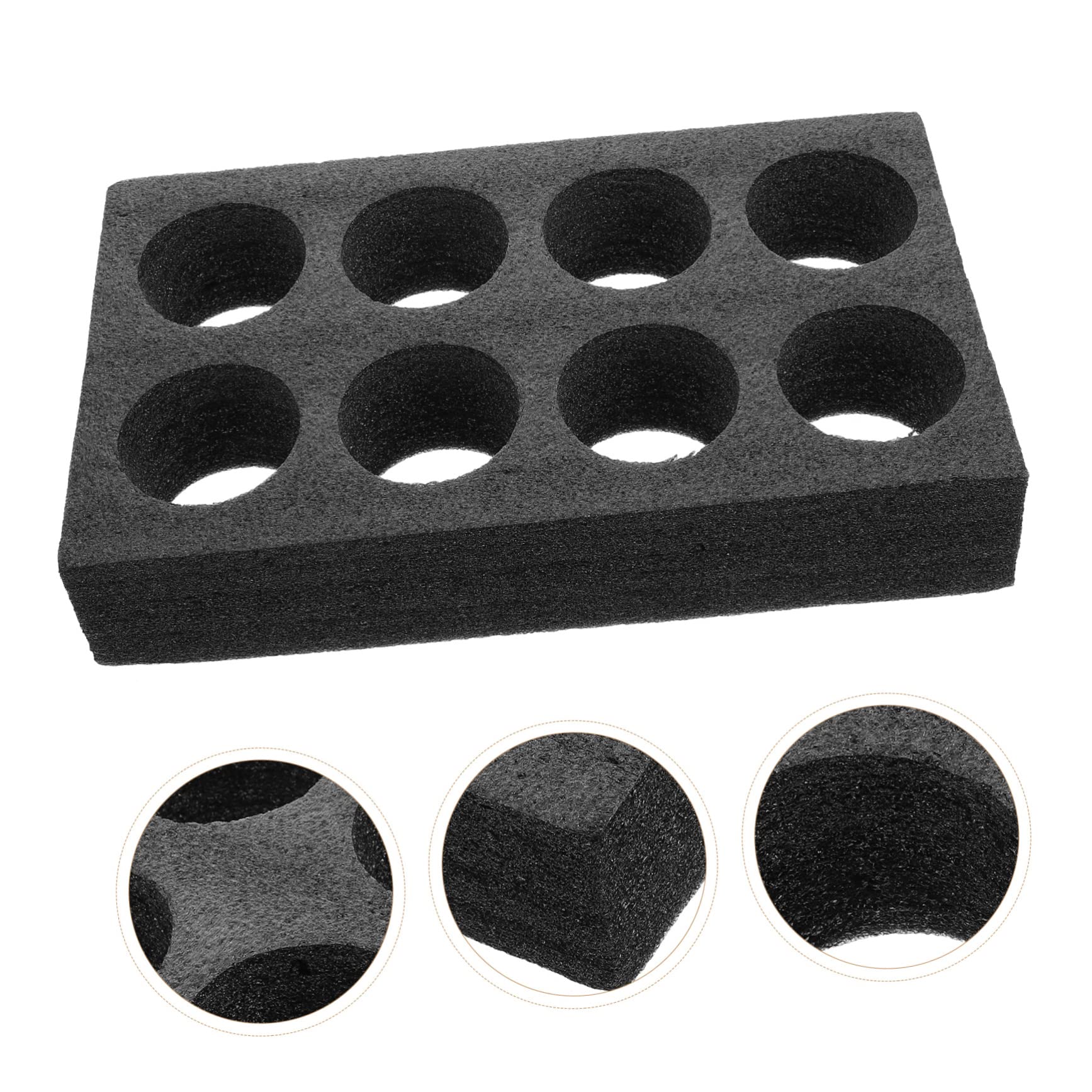 Mobestech Milk Tea Cup Holder Car Table Tray Beverage Takeout Accessory Foam Cup Holder Bike Stand Foam Drink Carrier Holder Trays Outdoor Trash Can Bracket Clip Travel Drinks Pearl Cotton