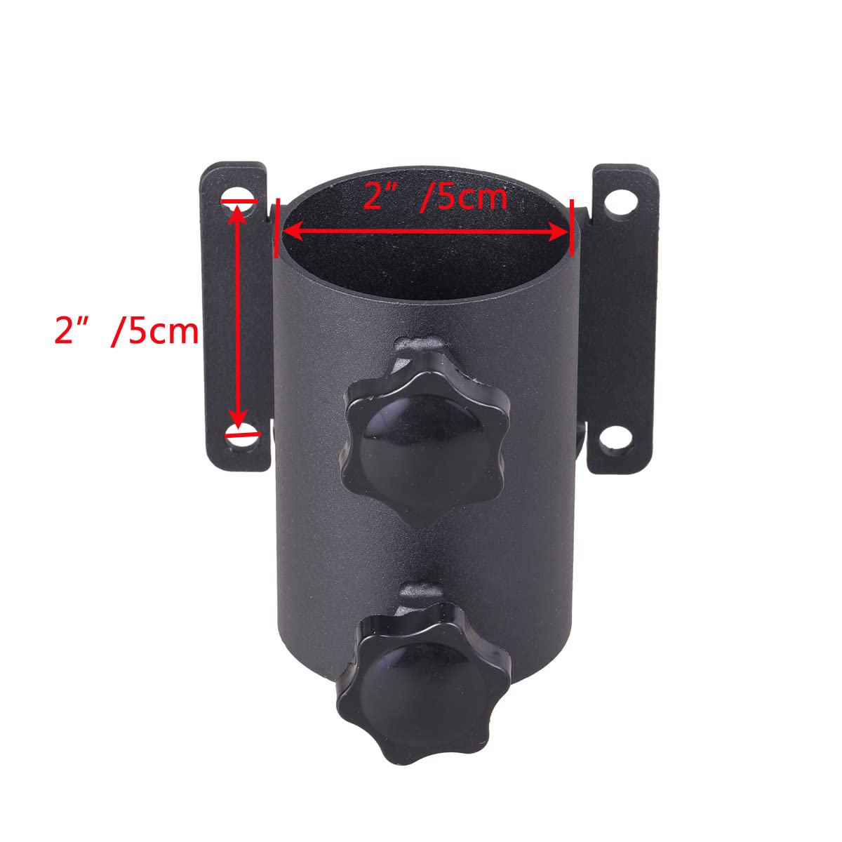 VANROUG Heavy Duty Patio Umbrella Holder,Patio Umbrella Stand Umbrella Clamp Mount Bracket for Deck Railing, Mount to Deck, Fences ,Balcony or Outdoor Courtyard etc... (2)