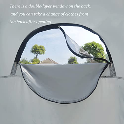 LUKERY 7.8ft Portable Pop Up Shower Privacy Tent Spacious Dressing Changing Room for Toilet Camping Biking Beach Fishing Tent
