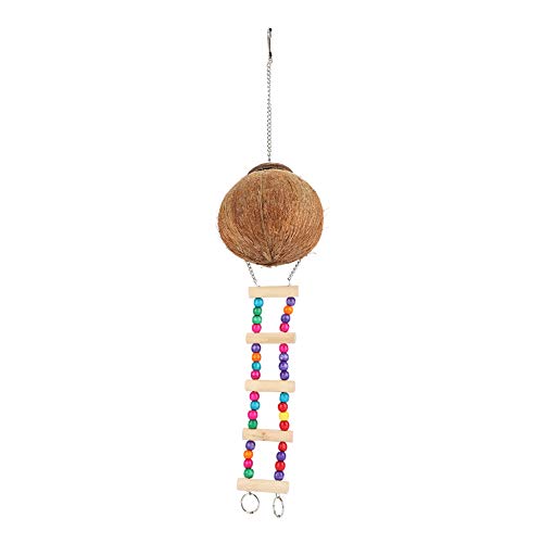 Oreilet Parrot Nest, Coconut Husk 4.7in Birds Nest, Exquisite Non-Toxic Sustainable for Small Pet Bird Hamster Parrot