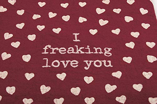 Primitives by Kathy I Freaking Love You Kitchen Towel