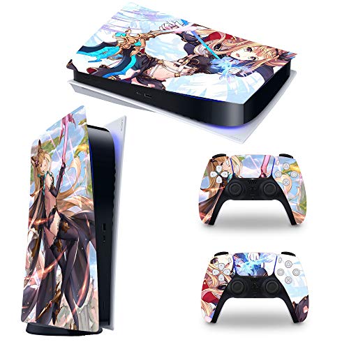 Playstation 5 Digital Edition Skin Set – Grand Ocean - HD Printing Vinyl Skin Cover Protective for PS5 Digital Edition Console and 2 PS5 Digital Edition Controller