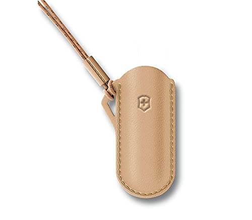 Victorinox Leather Pouch for Swiss Army Knives, Beige Wet Sand