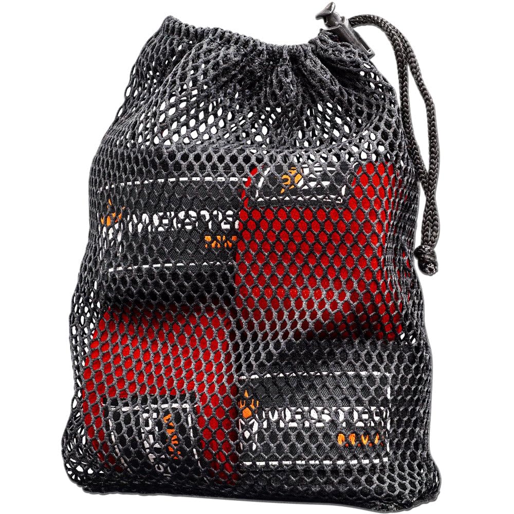 Meister Elite 180" Premium Adult Hand Wraps for MMA & Boxing - 2 Pair Pack w/Mesh Bag - Black/Blood Red
