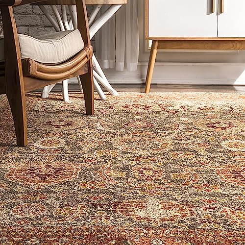 nuLOOM Traditional Persian Geraldine Area Rug, 9x12, Olive