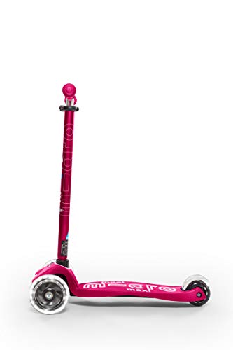 Micro Kickboard - Maxi Deluxe LED - Three Wheeled, Lean-to-Steer Swiss-Designed Micro Scooter for Kids with Motion-Activated Light-Up Wheels for Ages 5-12