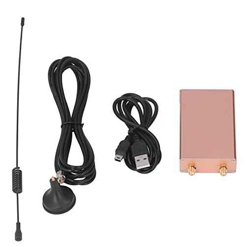 YYQTGG Radio Receiver, RTL SDR Receiver High Resolution Display Wide Usage Aluminum Alloy and PCB Mute Detection for Aviation