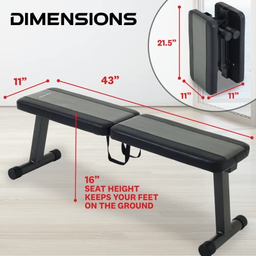 Prevention Fitness Prevention Flat Foldable Weight Bench