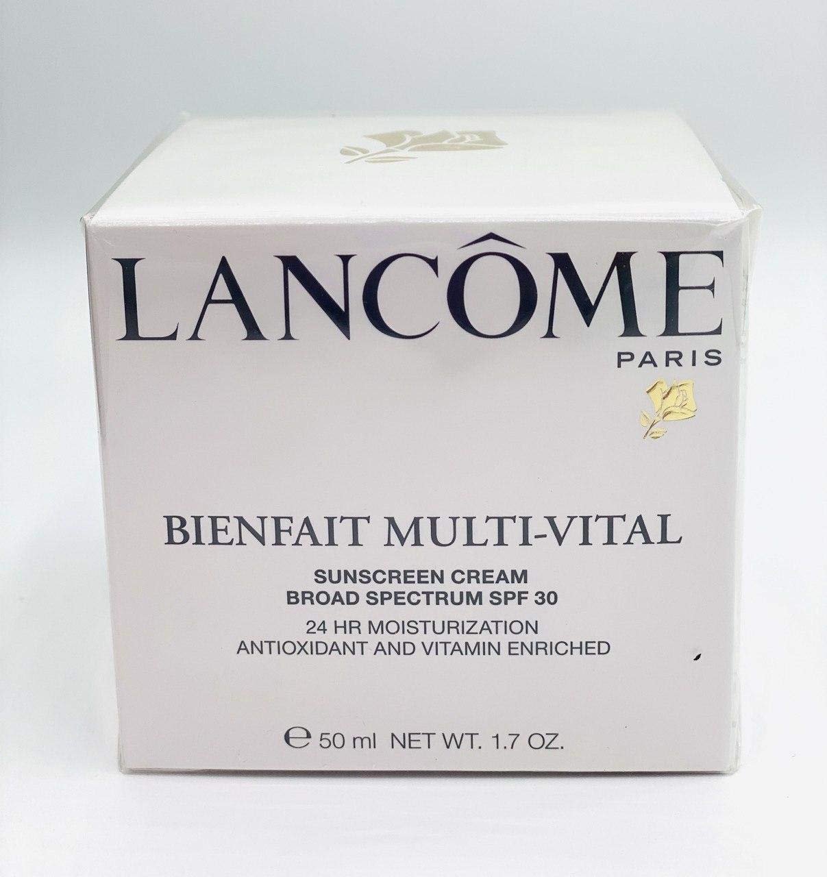Lancome Bienfait Multi-Vital By Lancome For Women. High Potency Daily Moisturizing Cream Vitamin Enriched Uva/Uvb Spf 30 Sunscreen