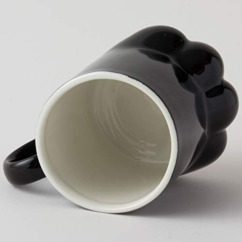 Sunart SAN2235-1 Cute Tableware, Paw in Cat, Black Cat Mug, 8.8 fl oz (250 cc), Black